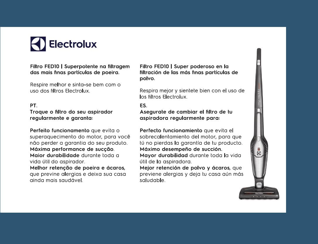 Kit de Filtros para Aspiradoras Ergorápido ERG10 al ERG25 (FEE10) - Electrolux Argentina